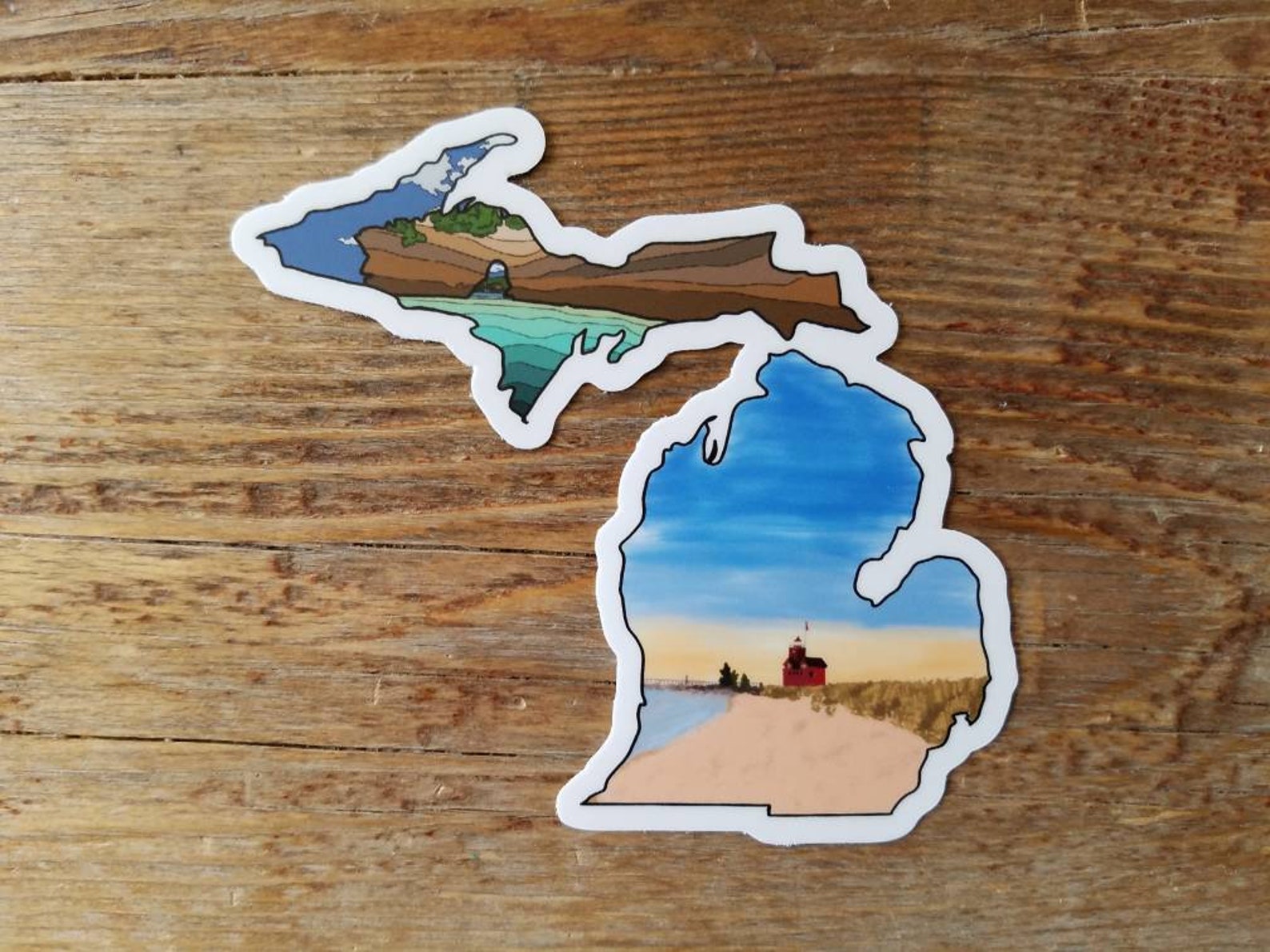 Michigan Sticker Matte - Etsy