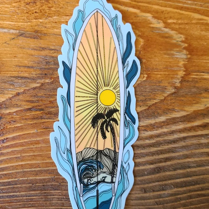 Surf Stickers - Etsy