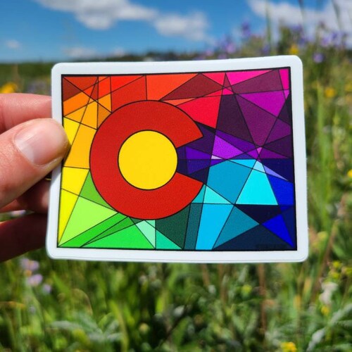 Colorado Flag Logo Sticker Colorado Logo Sticker Colorado - Etsy