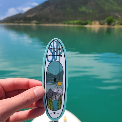SUP Stand up Paddle Board Sticker | Etsy