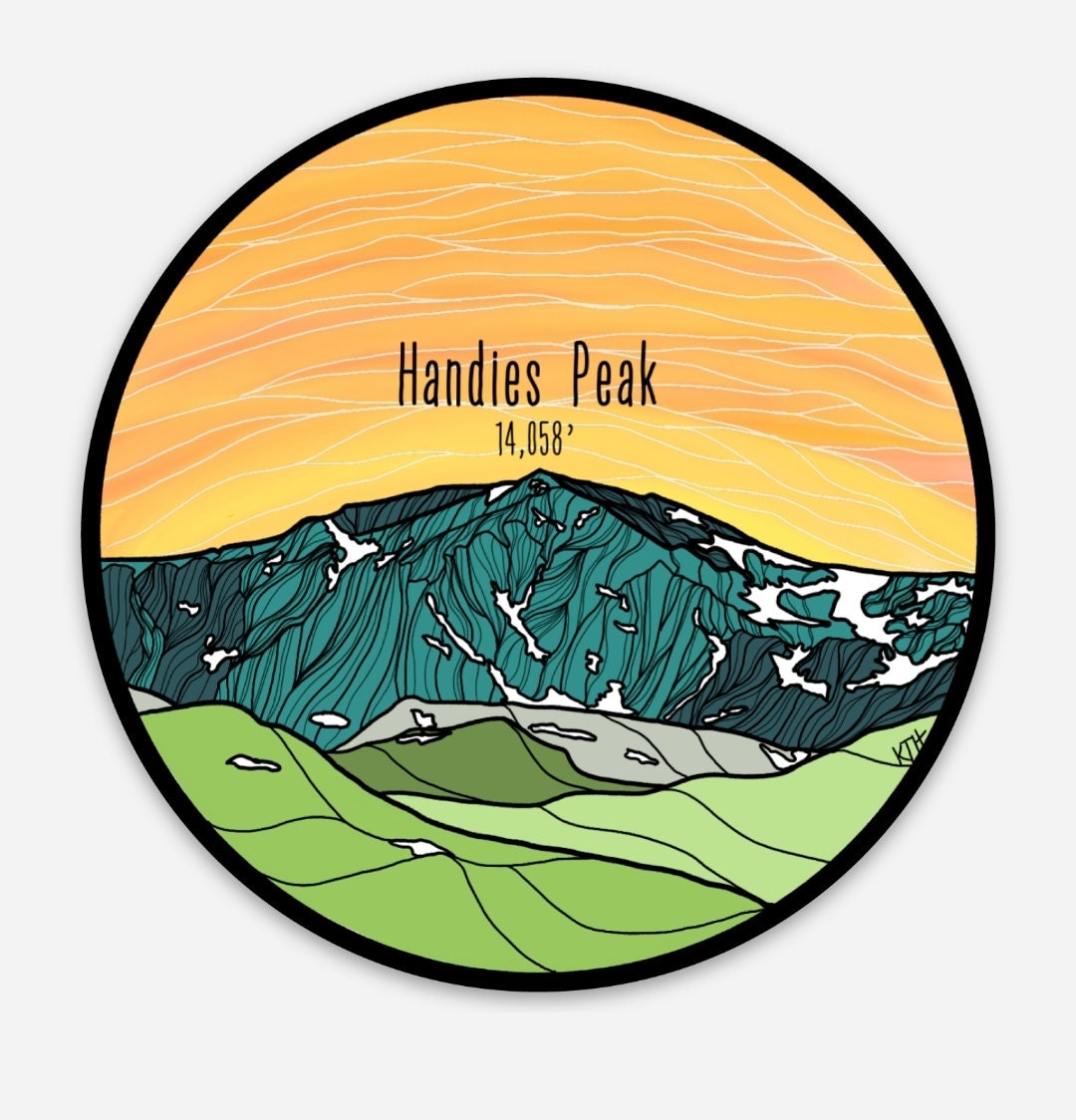 Handies Peak Sticker - Etsy