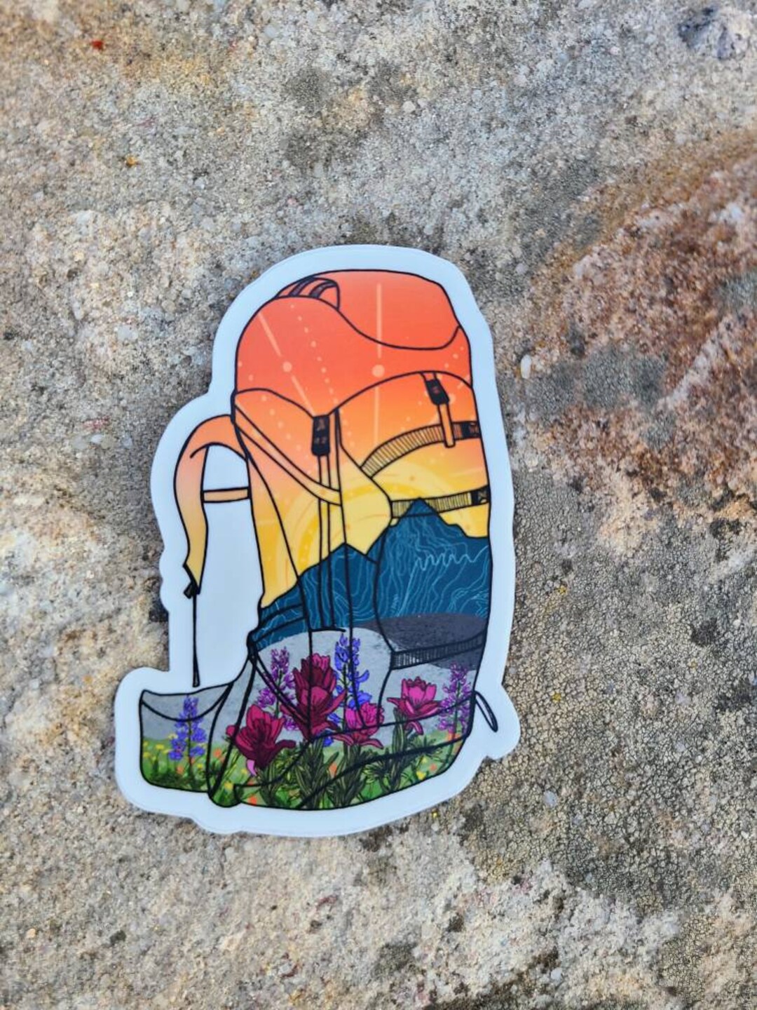 Backpack Sticker - Wildflowers - Etsy