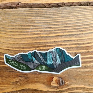 Capitol Peak Sticker - Etsy