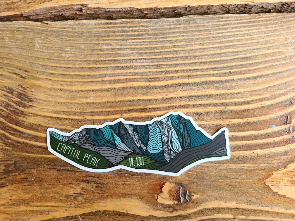 Capitol Peak Sticker - Etsy