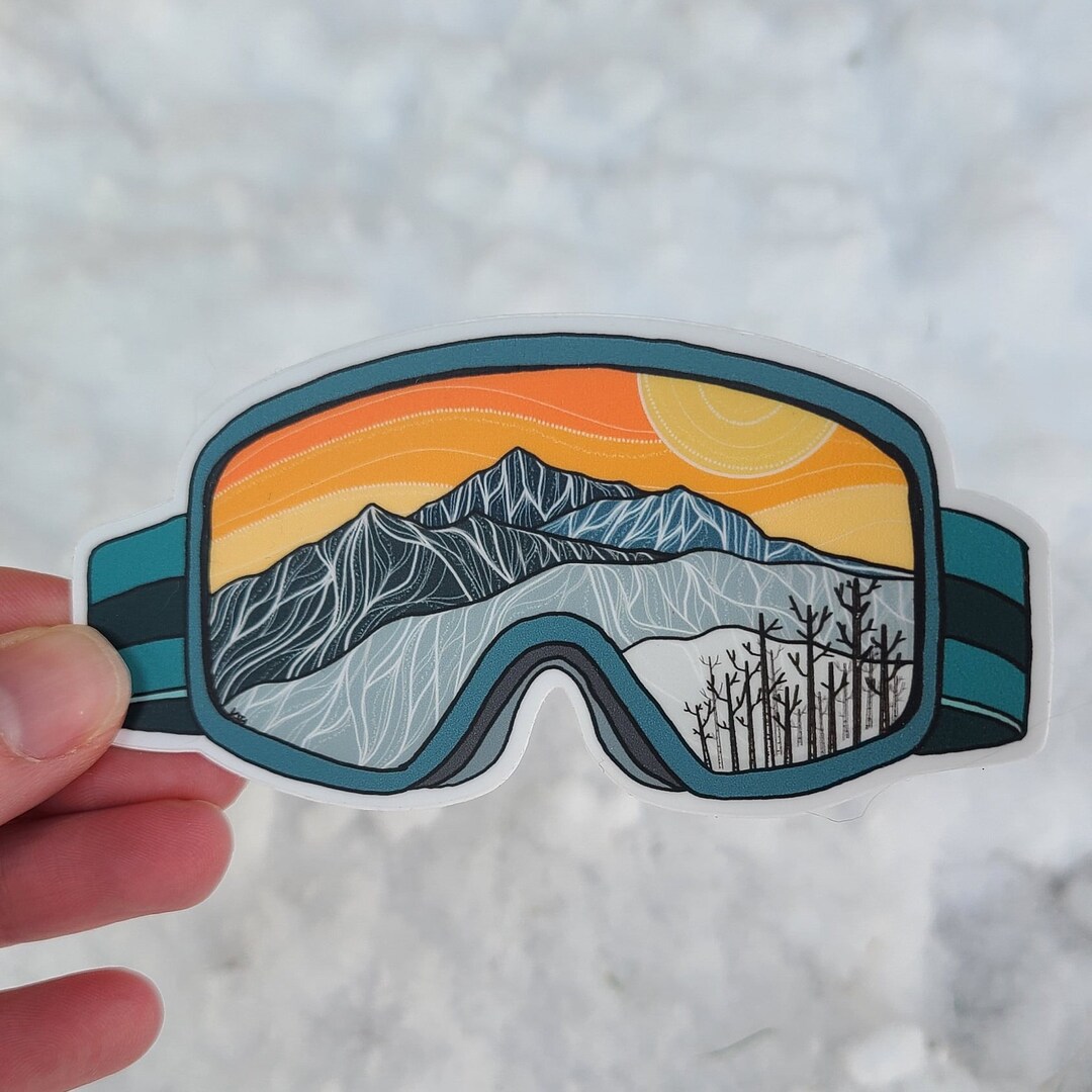Goggle Sticker - Aspen Trees - Etsy