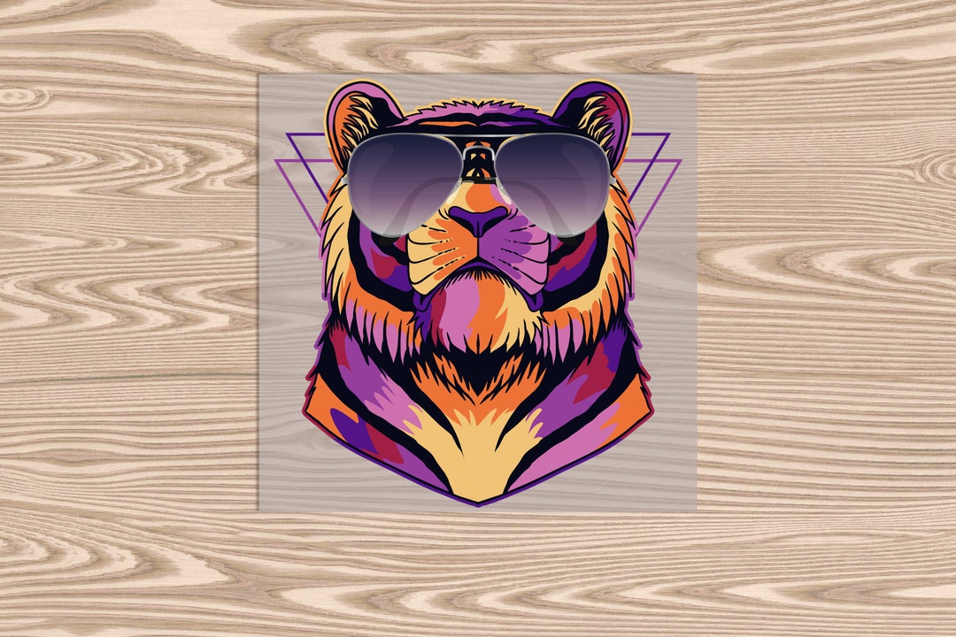 Ready to Press, Colorful Tiger, STTDB, Heat Transfer Print, DTF ...