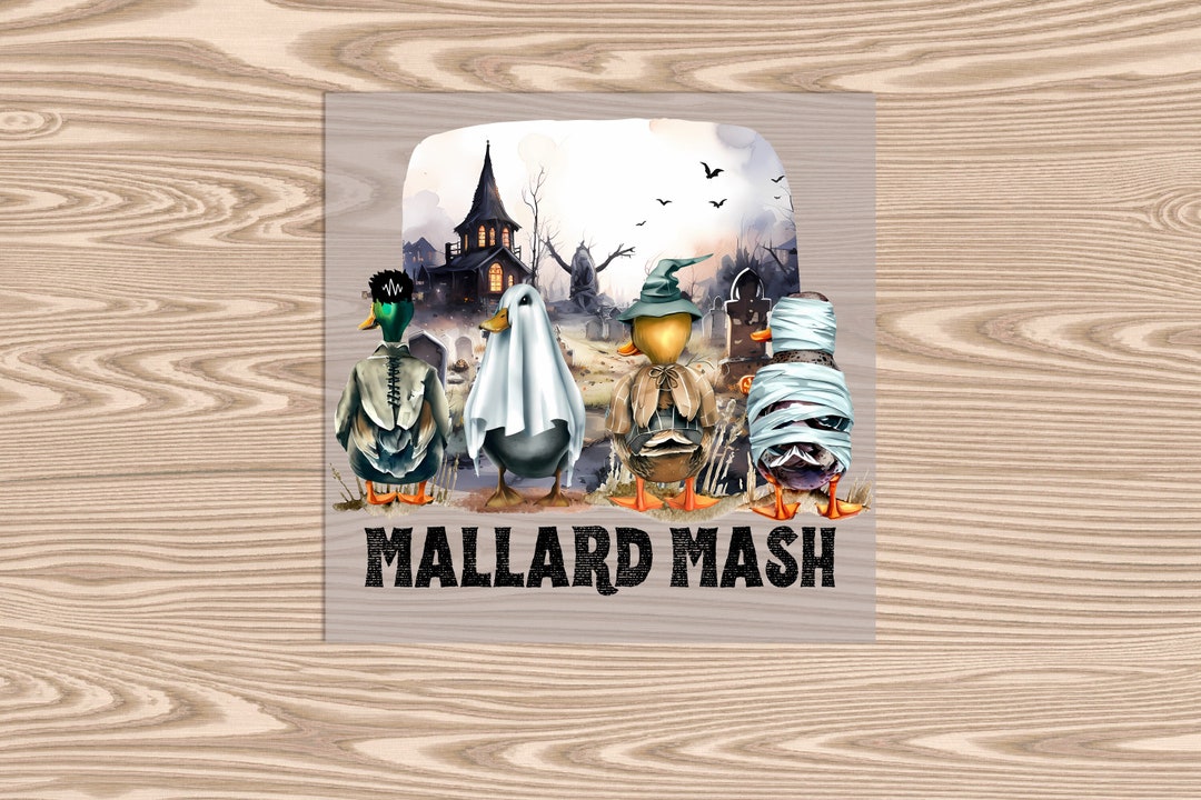 Ready to Press, Spooky Mallard Mash, Heat Transfer Print, DTF Transfer ...