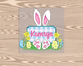 Easter Bunny Name DTF Transfers, Ready to Press Easter Bunny Name ...