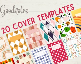 20 Boho Digital Notebook Covers Goodnotes Digital Notebook - Etsy