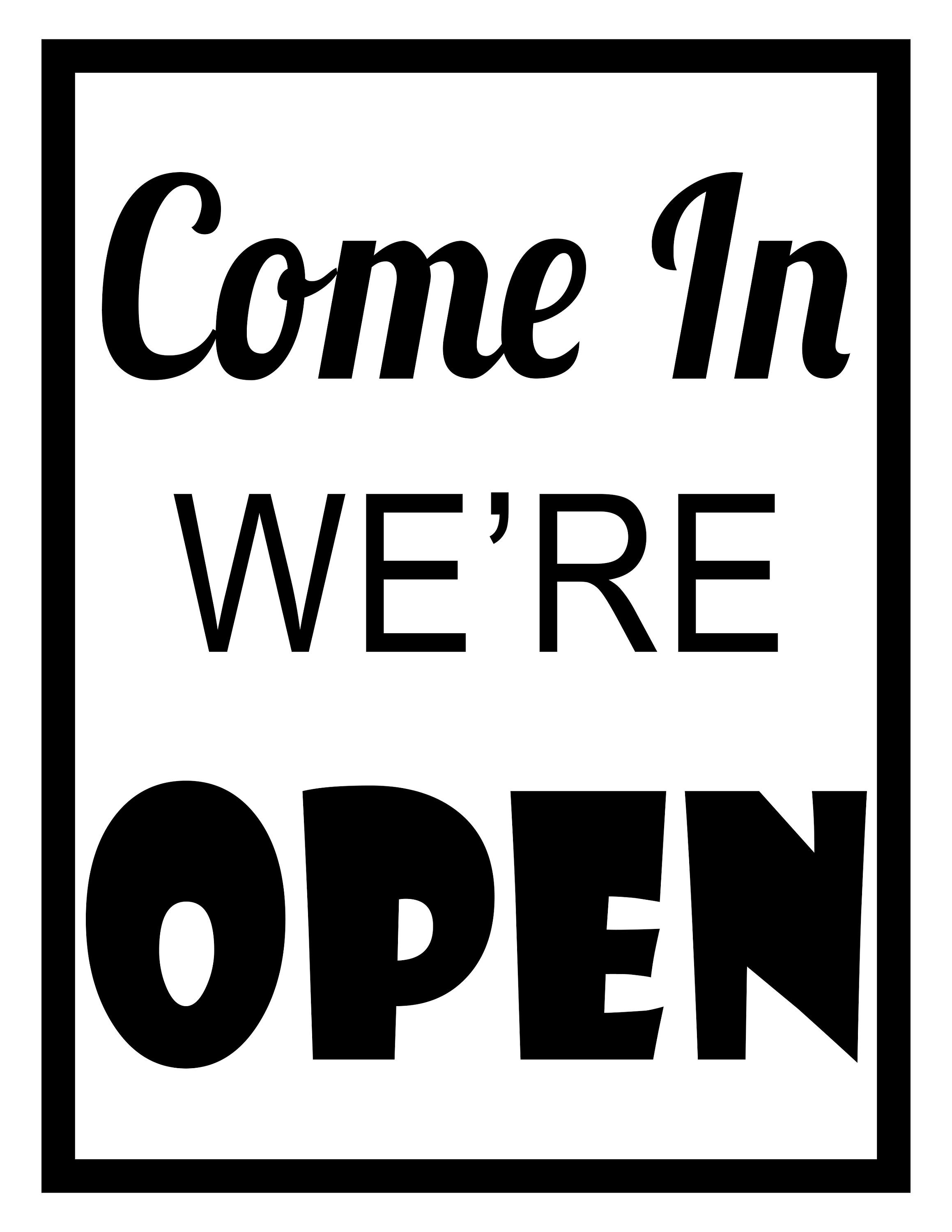 Printable Signs Open/Closed for Office Restaurant or Shop | Etsy
