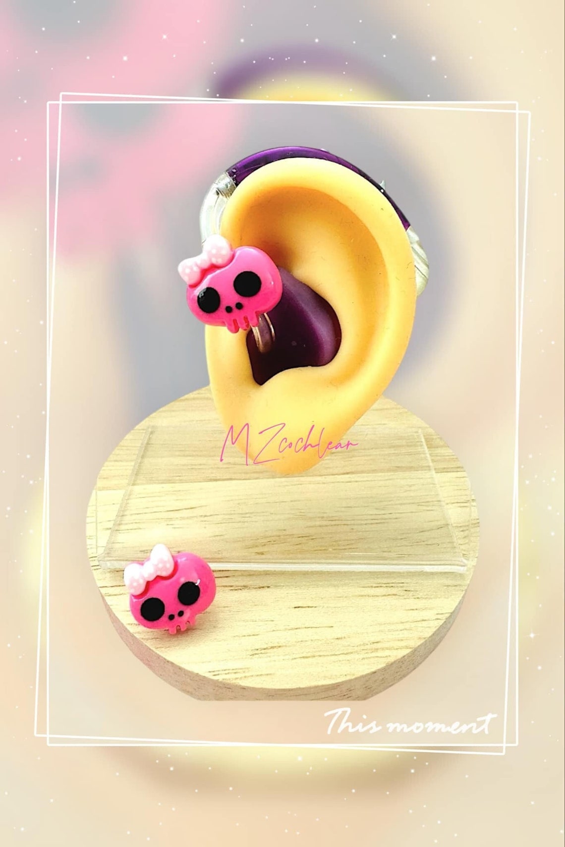 Hearing Aid Charm: Halloween Skull Hearing Aid Charm Set, Skull Head ...