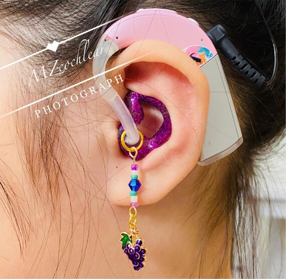 Cochlear Implants Charms/ Hearing Aids Charms /purple Grapes | Etsy