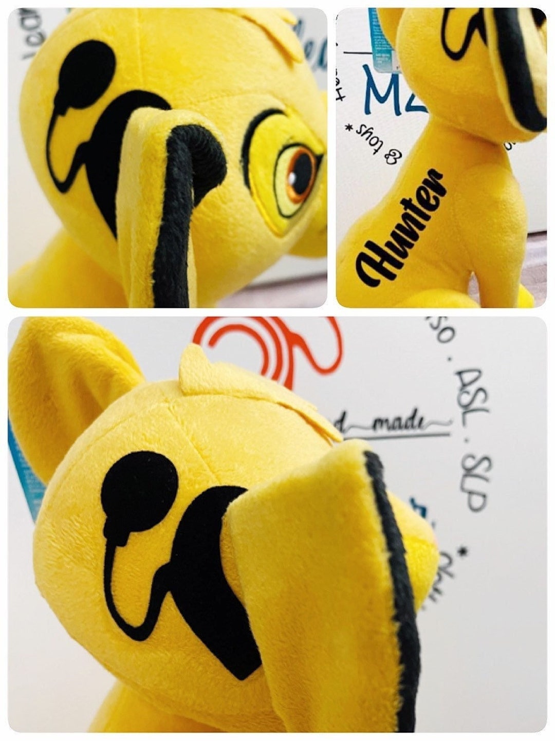 11.5 Cochlear Implant Lion Plush Toy/ Cochlear Implant or Hearing Aid ...