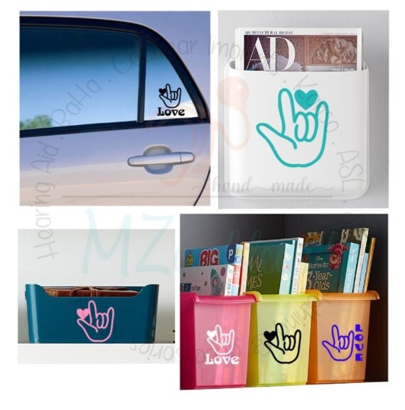 ASL I Love You Sign Decal Sticker American Sign Language - Etsy