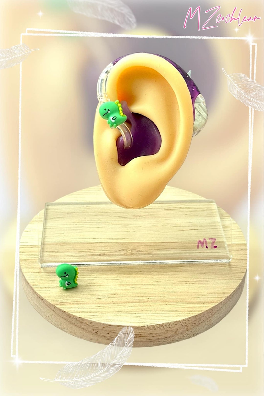 Hearing Aid Charm or Stud Earring: Dino Hearing Aid Charms Set ...