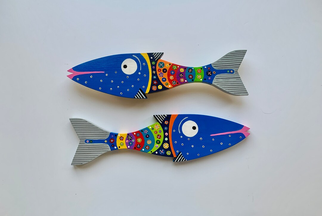 Far Out Fish Works ..blue Minnows - Etsy
