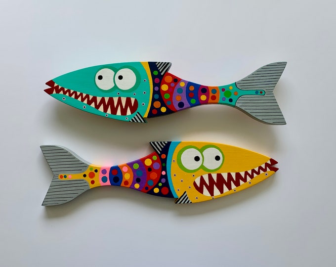 Far Out Fish Works .... Minnows With Teeth - Etsy
