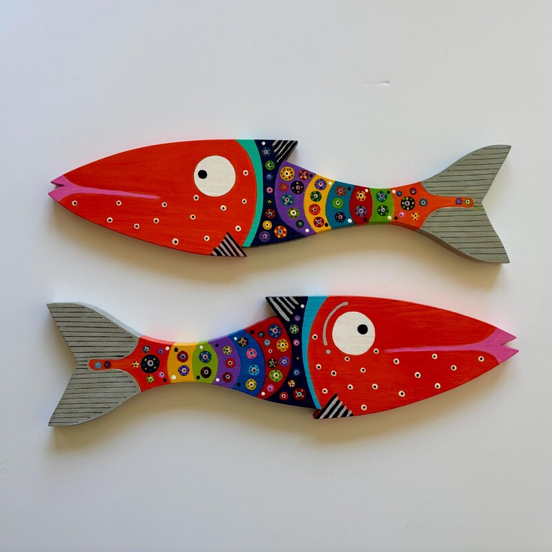 Silly Fish Wall Decor - Etsy