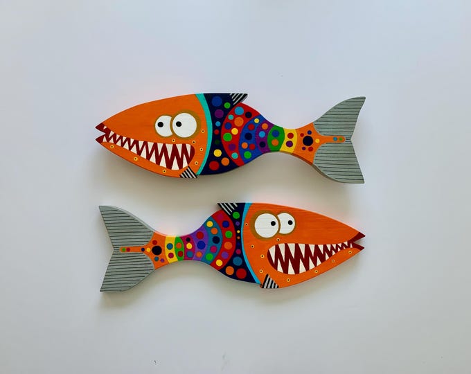 Far Out Fish Works ......fish With Teeth - Etsy