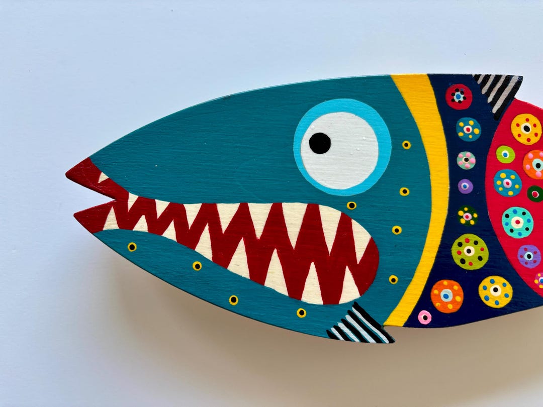 Far Out Fish Works ....fish With Teeth - Etsy