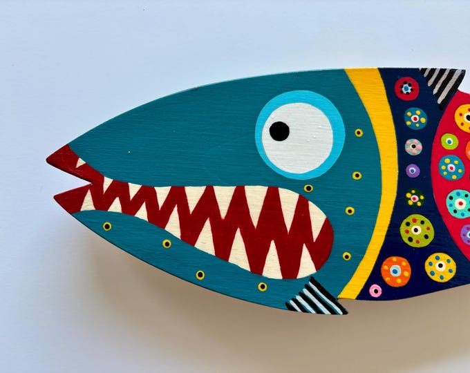 Far Out Fish Works ....fish With Teeth - Etsy