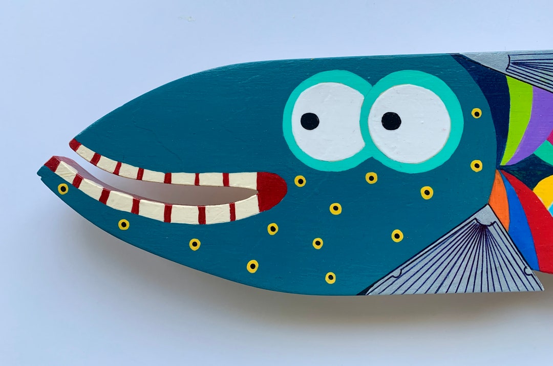 Far Out Fish Works .... Two Eye'd Smiling Fish - Etsy