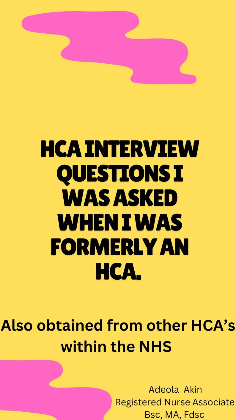 Hca’s Interview Questions - Etsy
