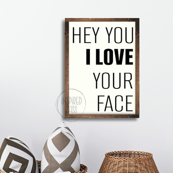 I Love Your Face - Etsy