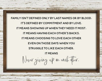 Hand Painted Family Sign - Etsy