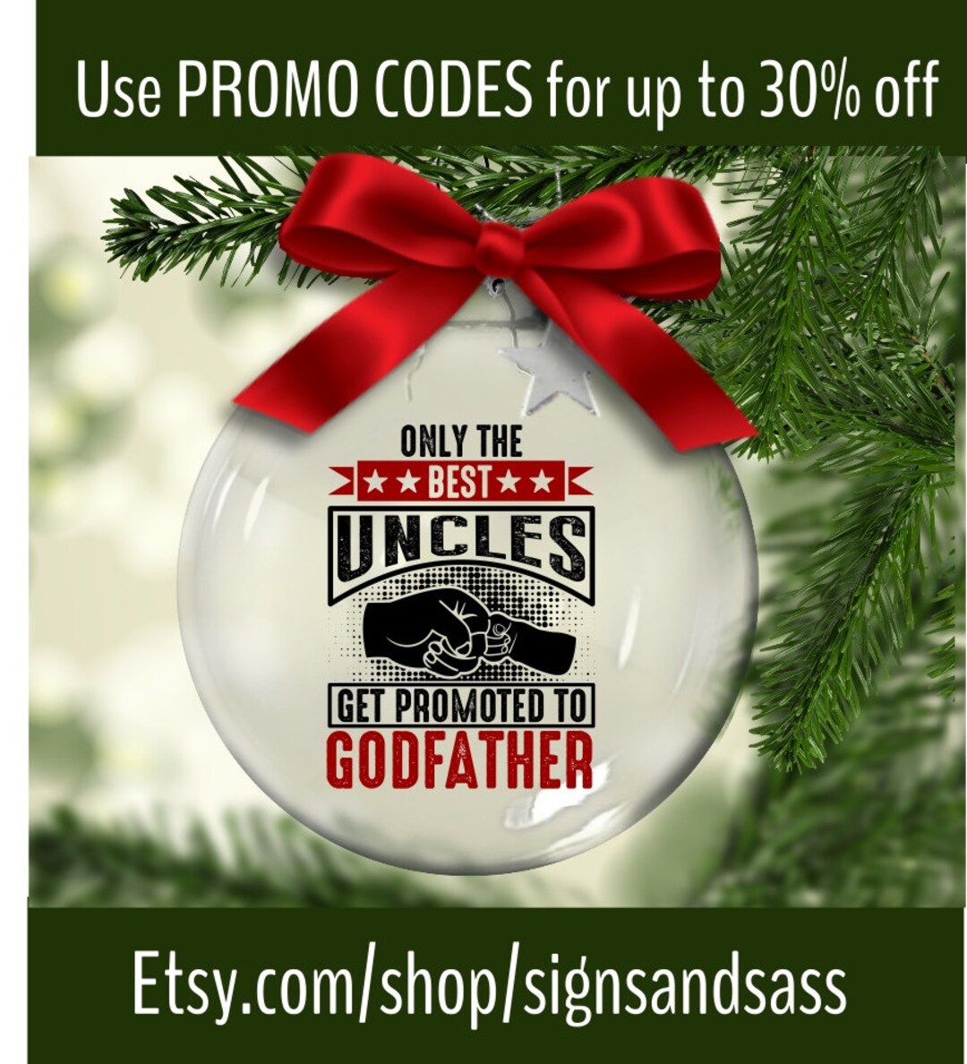 Only the Best Uncles Get Promoted to Godfather - Glass Floating ...