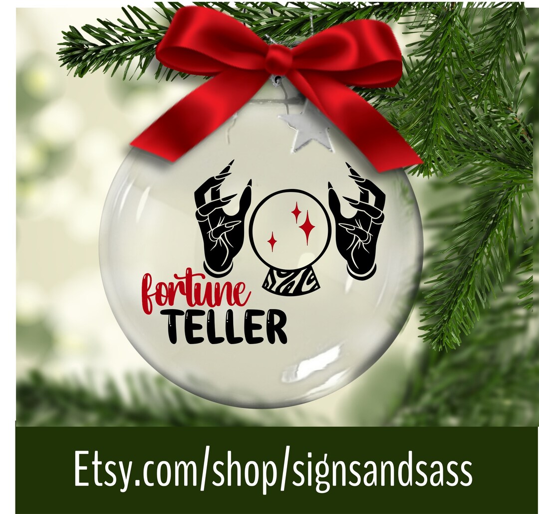 FORTUNE TELLER - Glass Floating Christmas Ornament - Etsy