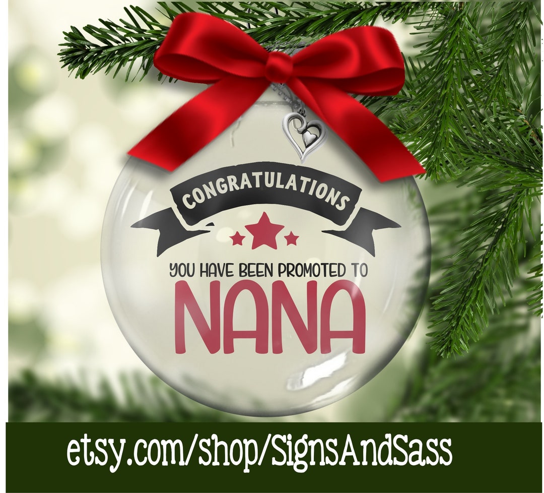 Congratulation You Have Been Promoted to Nana Glass Floating - Etsy