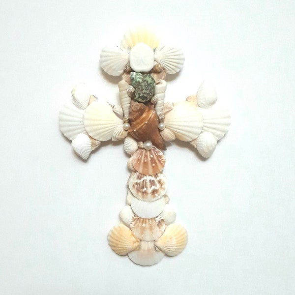 Seashell Cross - Etsy