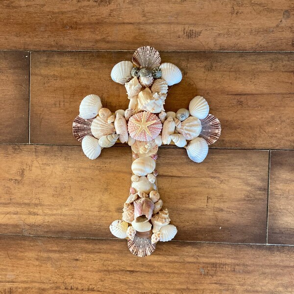 Seashell Cross - Etsy