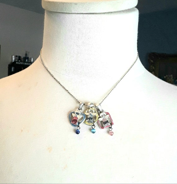 Vintage angel pendant necklace - Gem