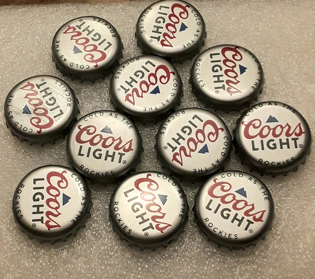 Coors Light Bottle Caps Cold as the Rockies, Beer Bottle Caps, Coors ...