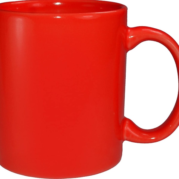Red Mug - Etsy