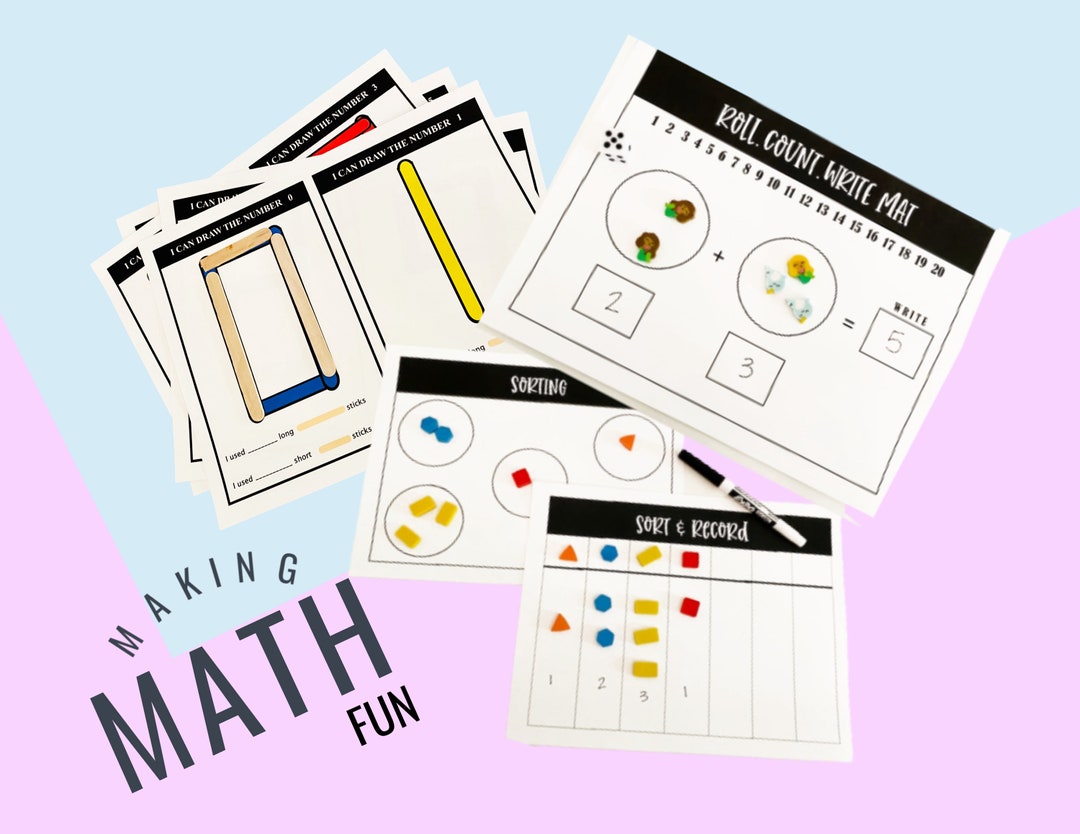Math Manipulative Kit - Etsy