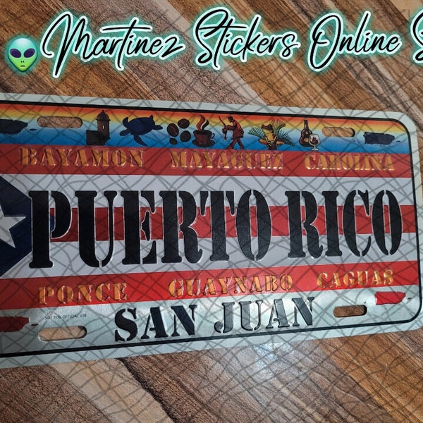 Puerto Rico License Plates - Etsy