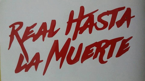 Anuel Aa Vinyl Sticker Logo Real Hasta La Muerte - Etsy