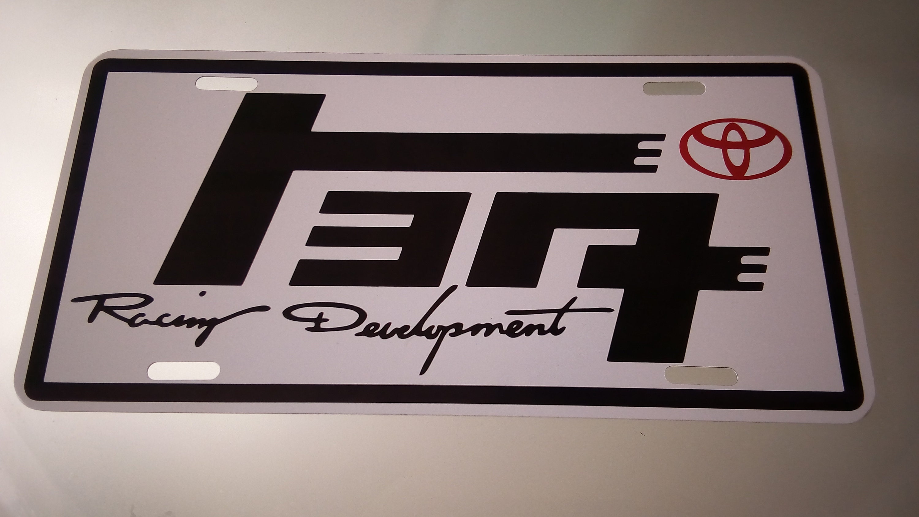 Toyota Trd Teq Jdm License Plate 12''x6'',,vinyl Cut Design & Aluminum ...