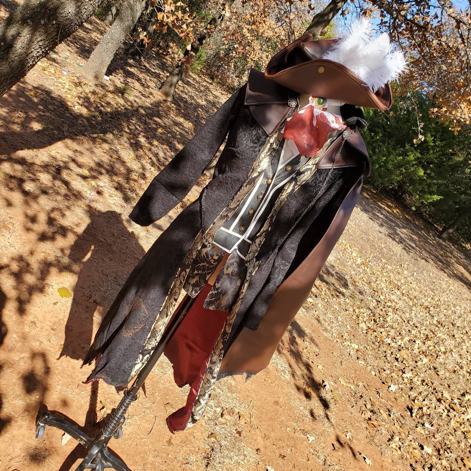 Lady maria hat bloodborne tricorn hat vinyl hat cosplay | Etsy