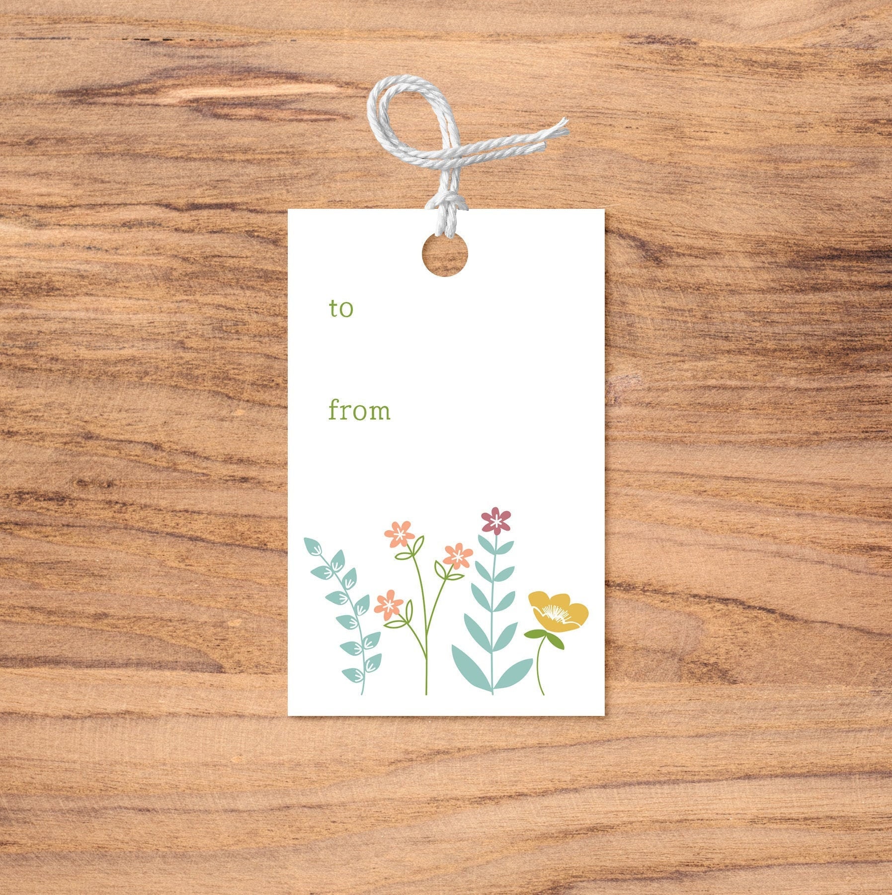 Floral Gift Tag