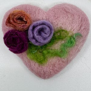 Felted Wool Valentine Brooch - Etsy