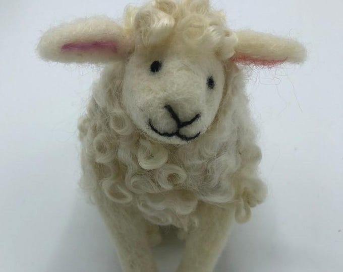 Sweet Little Felted Wool Sheep Ornament - Etsy