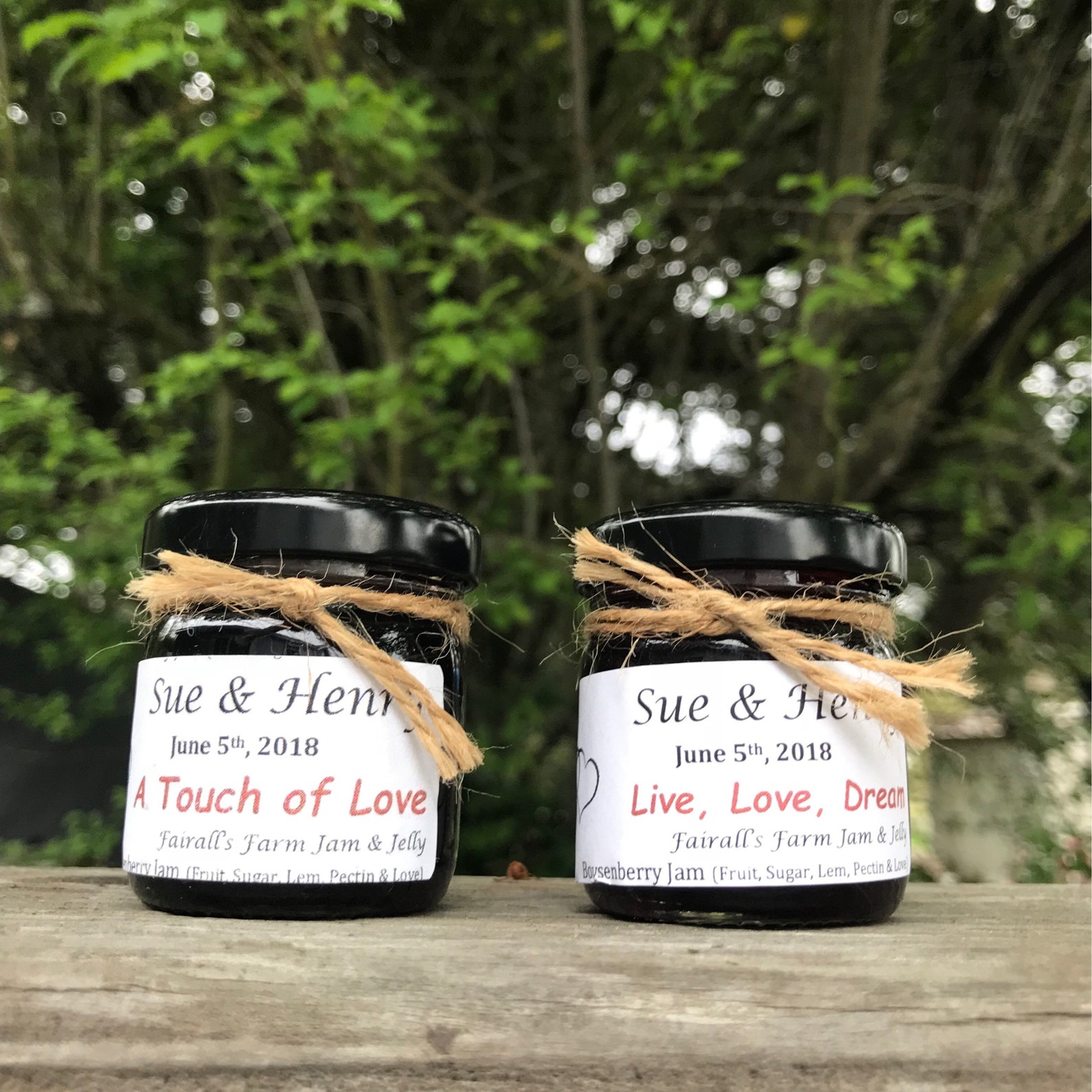 Jam Wedding Favors 1.5oz Jars Wedding Favors for Guests in Bulk Rustic ...
