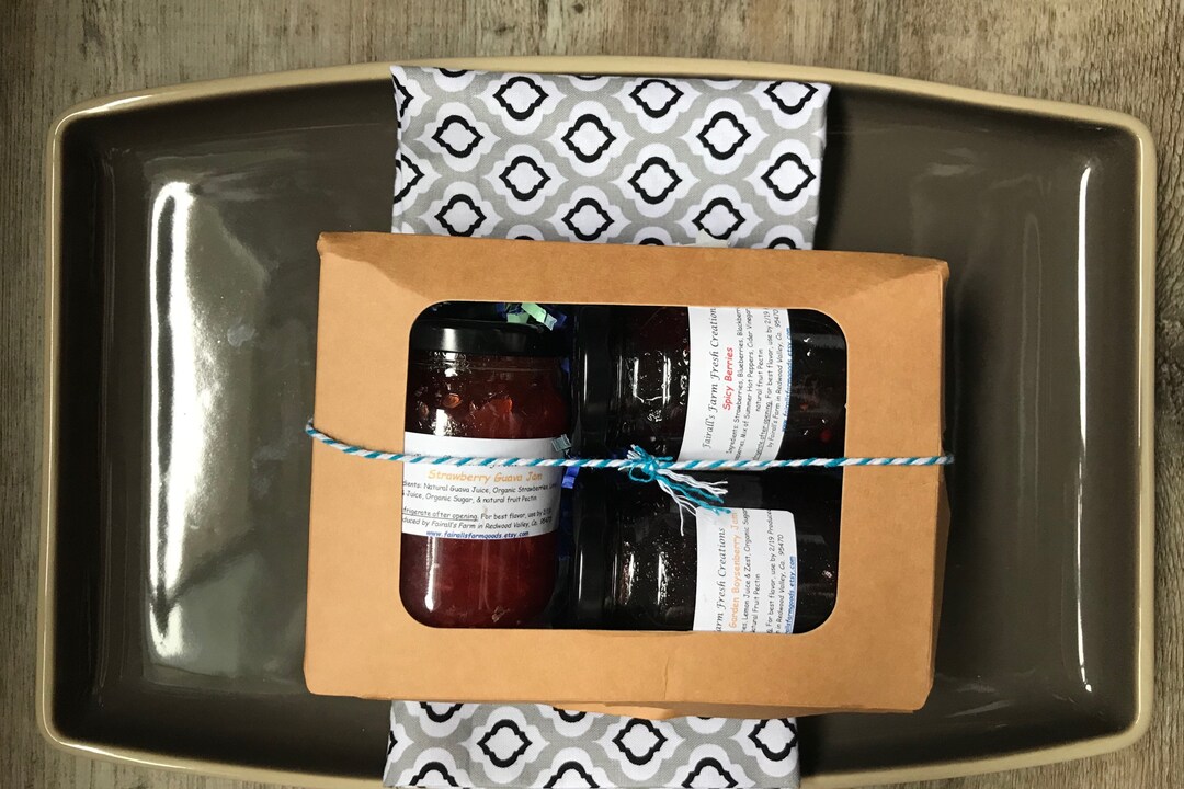 Jam Tasting Gift Set (3 4oz Jars), Fairall's Farm, Valentine's Gift Set ...