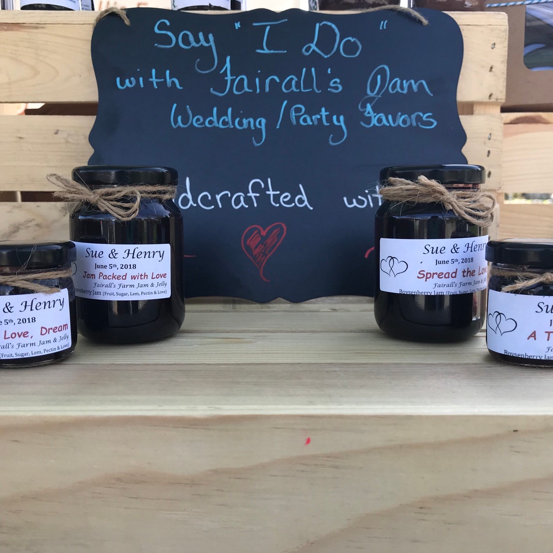 Jam Wedding Favors 1.5oz Jars Wedding Favors for Guests in | Etsy
