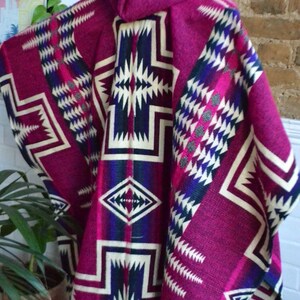 Poncho/alpaca Wool Poncho/authentic Peruvian Poncho/handmade Poncho ...