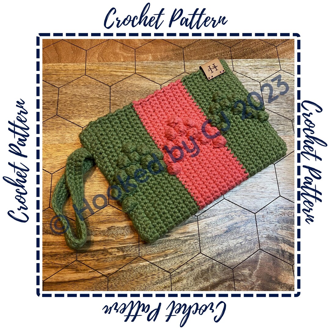Kyoto Wristlet Crochet Pattern | Zippered Bag, Lined (PDF Pattern) - Etsy